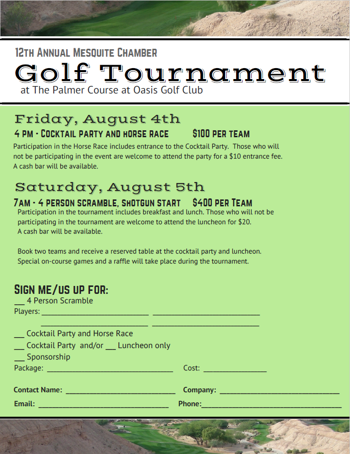 Contact info@mesquitenvchamber.com or 702-346-2902. Packages can also ...